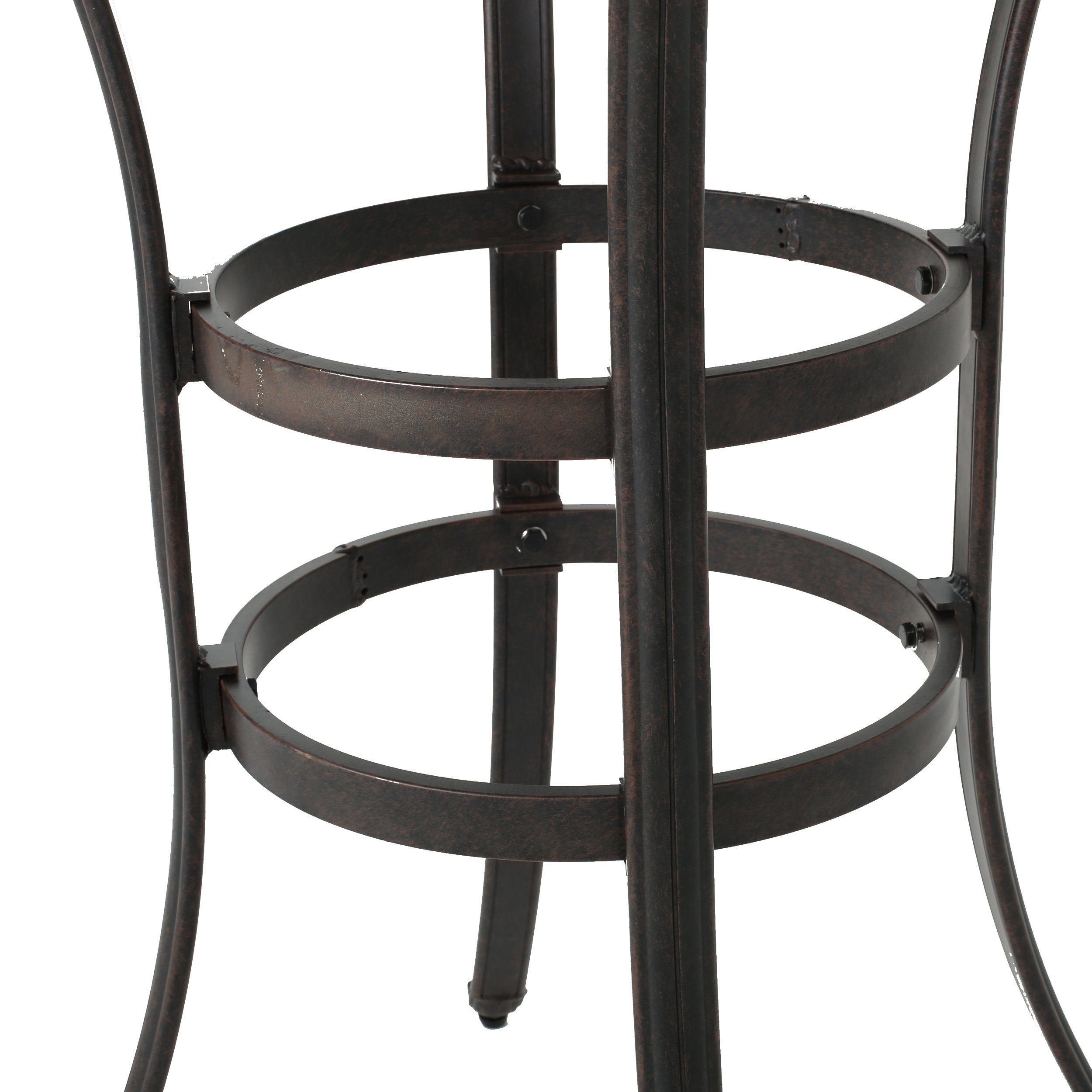 Christopher Knight Home Alfresco Outdoor 37" Cast Aluminum Round Bar Table, Bronze