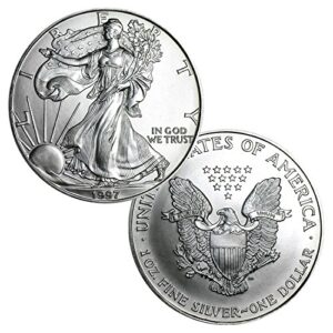 1997 Silver Eagle In US Mint Gift Box $1 Brilliant Uncirculated