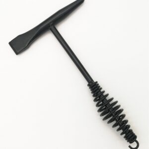 VASTOOLS Welding Chipping Hammer with Coil Spring Handle,10.5",Cone and Vertical Chisel/ 10" Wire Brush(Free), Black