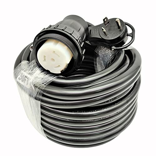 Parkworld RV 30A to Marine Shore Power 50A Extension Cord Adapter TT-30P to SS2-50R (50FT)