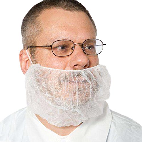 LIFESOFT Beard Covers Protector Disposable Bouffant Beard Nets 200 Pack