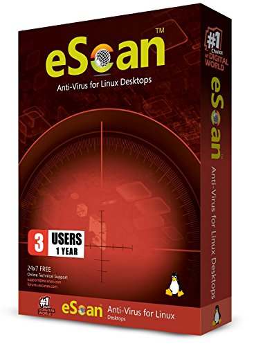 eScan Antivirus for Linux Desktop 2019 Instant protection comprehensive log of scan| 3 Devices 1 Year | Linux internet security software 2019 | Web Protection