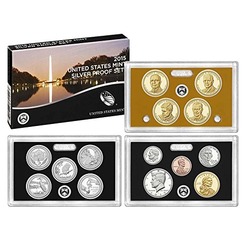 2015 S U.S. Mint Silver Proof Set - 14 Coins - OGP Superb Gem Uncirculated