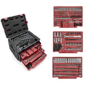 workpro 450-piece mechanics tool set, universal professional tool kit with heavy duty case box