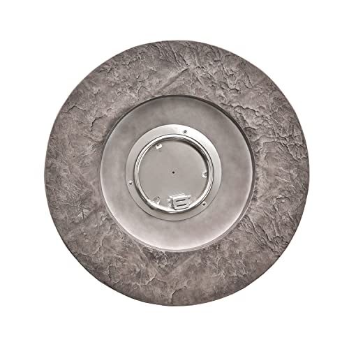 Christopher Knight Home Hoonah Circular MGO Fire Pit with Grey Top - 40,000 BTU, 32", Natural Stone / Grey Top