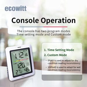 ECOWITT WH0291 Soil Moisture Tester Plant Soil Moisture Sensor Meter with Digital LCD Display