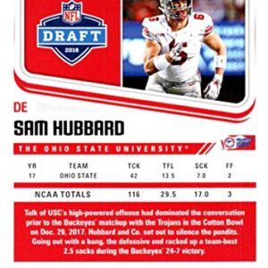 2018 Score #415 Sam Hubbard Ohio State Buckeyes Rookie RC Football Card