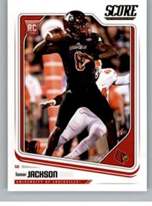 2018 score #352 lamar jackson louisville cardinals rookie rc football card