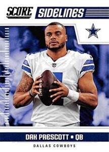 2018 score sidelines #5 dak prescott dallas cowboys football card