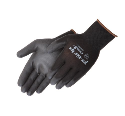 Liberty P-Grip Ultra-Thin Polyurethane Palm Coated Glove with 13-Gauge Nylon/Polyester Shell, Medium, Black (Bulk Case of 144), Gorilla Grip