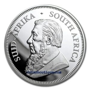 2017 ZA Silver Proof 2017 1 oz Silver Proof Krugerrand South African 15000 Minted Number 8607 $1 Proof