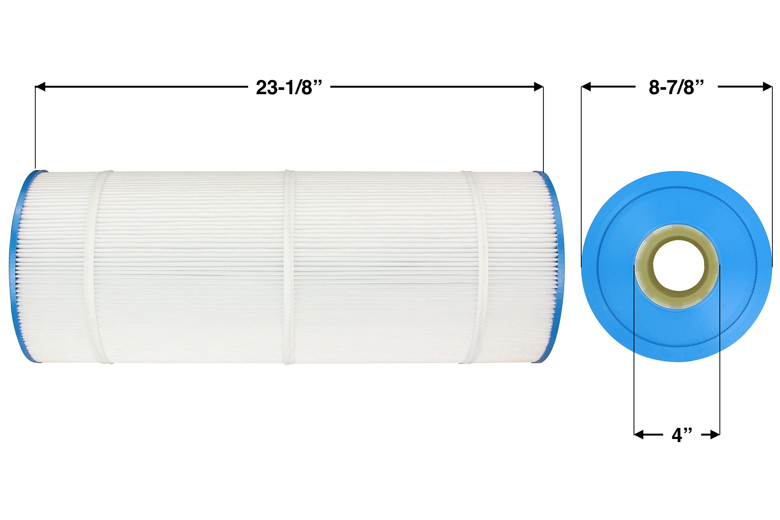 Pureline Pool Replacement Cartridge Filter, 100 Sq Ft, PL0126, Compatible with Jandy CS100