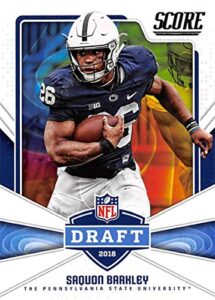 2018 score nfl draft #6 saquon barkley penn state nittany lions football card