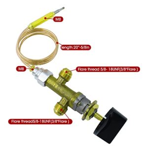 MENSI Low Pressure LPG Propane Gas Fireplace Fire Pit Flame Failure Safety Control Valve Kit