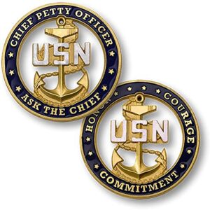 u.s. navy chief petty officer ask the chief challenge coin