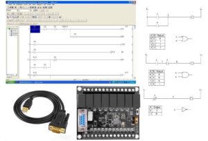 plc professional study course starter kit ladder logic software & controller 20 i/o, 24v, usb interface