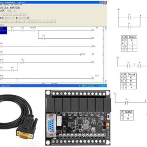 PLC Professional Study Course Starter Kit Ladder Logic Software & Controller 20 I/O, 24V, USB interface