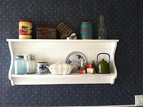 Plate Rack Wall Shelf Country Wood Display Plate and Bowl Rack Primitive Shelf