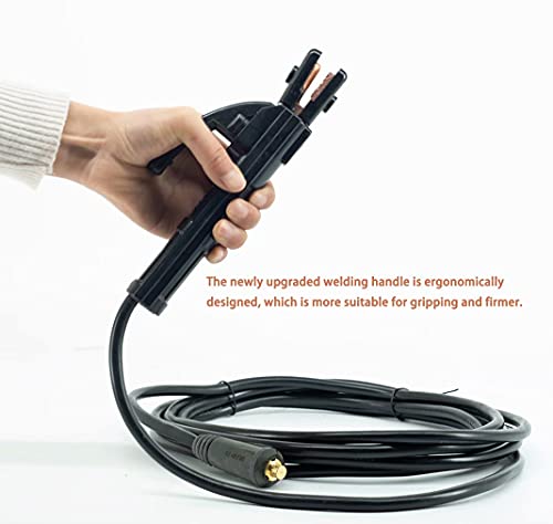 TOSENBA MMA Arc Welding Stick Electrode Holder and Cable 16Feet 16mm² Connector DKJ10-25 for Arc Inverter Welder（5m，16feet）