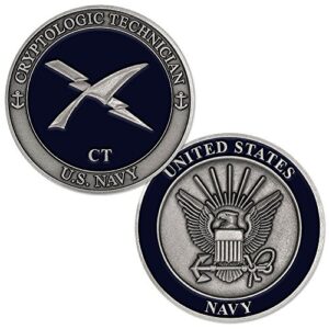 u.s. navy cryptologic technician (ct) challenge coin