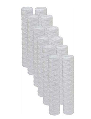 CFS – 12 Pack String Wound Sediment Water Filter Cartridges Compatible with RS5-SS Models – Removes Bad Taste and Odor – Whole House Replacement Filter Cartridge – 5 Micron