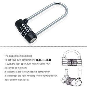 Large Lengthened Beam Locker Cabinet Door Handles Combination Lock Padlock Combination Lock, Gym Lock, 5 Digit Combination Padlock, Safety Padlock, Safety Lock, Luggage Locker, Wardrobe, Gym Locker,