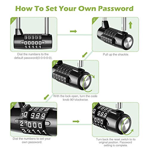 Large Lengthened Beam Locker Cabinet Door Handles Combination Lock Padlock Combination Lock, Gym Lock, 5 Digit Combination Padlock, Safety Padlock, Safety Lock, Luggage Locker, Wardrobe, Gym Locker,