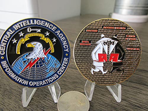 Central Intelligence Agency Information Operations Center IOC CIA Cyber Security Spy vs Spy Challenge Coin