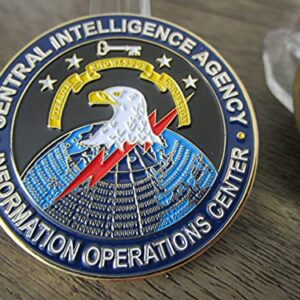 Central Intelligence Agency Information Operations Center IOC CIA Cyber Security Spy vs Spy Challenge Coin