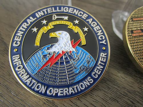 Central Intelligence Agency Information Operations Center IOC CIA Cyber Security Spy vs Spy Challenge Coin