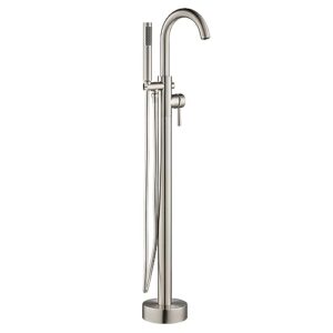 woodbridge f 0001 f0001bn faucet, (l) 10 3/4" x (w) 6-1/4" x (h) 43-7/8, brushed nickel