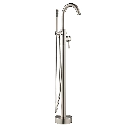 WOODBRIDGE F 0001 F0001BN Faucet, (L) 10 3/4" x (W) 6-1/4" x (H) 43-7/8, Brushed Nickel