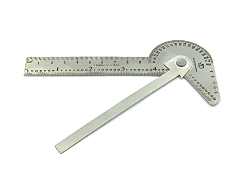 Multi Purpose Protractor Square Rule Centre Finder Drill Point Gauge Hand Tools