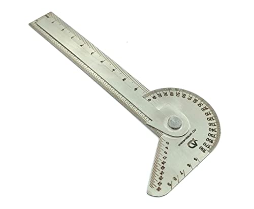 Multi Purpose Protractor Square Rule Centre Finder Drill Point Gauge Hand Tools