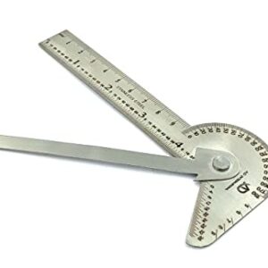 Multi Purpose Protractor Square Rule Centre Finder Drill Point Gauge Hand Tools