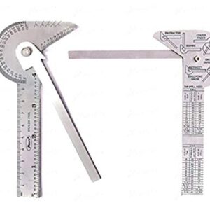 Multi Purpose Protractor Square Rule Centre Finder Drill Point Gauge Hand Tools