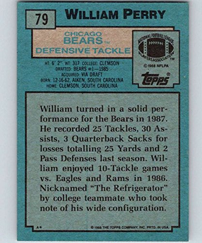 1988 Topps #79 William Perry