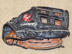 dale murphy game worn signed fielders glove atlanta braves psa dna - mlb game used gloves