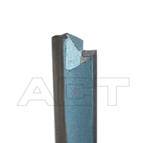 Accusize Industrial Tools Double Flute Extra Long Straight Carbide Tipped Router Bit, 1/2'' Diameter, 3'' Depth, 1/2'' Shank, 4.7'' Oal, 0021-0828