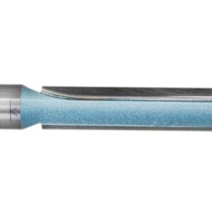 Accusize Industrial Tools Double Flute Extra Long Straight Carbide Tipped Router Bit, 1/2'' Diameter, 3'' Depth, 1/2'' Shank, 4.7'' Oal, 0021-0828