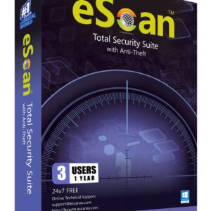 eScan Total Security Suite with Cloud Security Web Security Improves system performance Prevents USB infection | 3 Devices 1 Year|total protection 2019 Anti Ransomware Antitheft for stolen/lost device