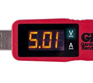 Gardner Bender GUSB-3450 Multimeter, Voltage, Current, Polarity USB Tester, No Size, Red