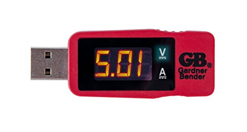 Gardner Bender GUSB-3450 Multimeter, Voltage, Current, Polarity USB Tester, No Size, Red