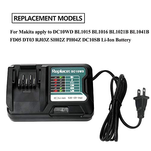 DC10WD BL1015 Battery Charger Replace for MAKITA 10.8V 12V BL1016 BL1021B BL1041B FD05 DT03 RJ03Z SH02Z PH04Z DC10SB Charger