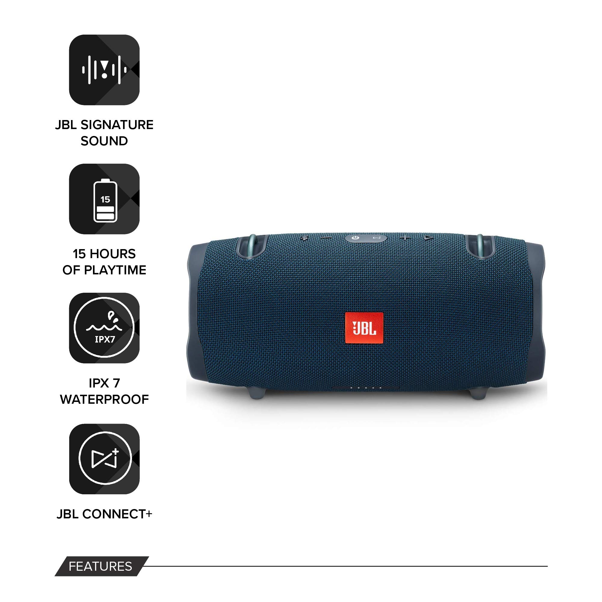 JBL Xtreme 2, Waterproof Portable Bluetooth Speaker, Blue