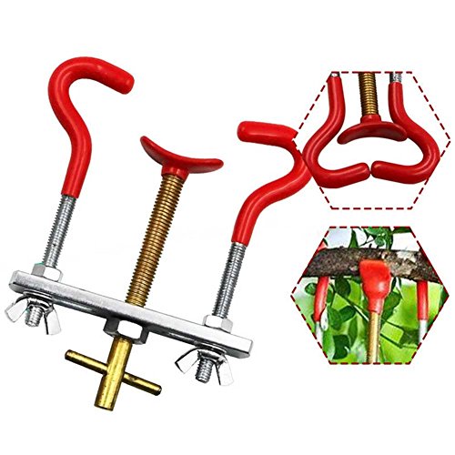 Yueunishi Tree Branch Trunk Bender, Gardening Bonsai Tool, Branch Trunk Moderator Bending Pruning Kit for Diversified Little Bonsai (red)