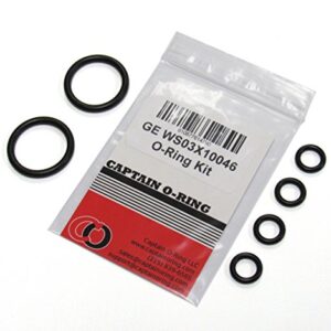 GE WS03X10046 O-Ring Seal Kit (2 Large, 4 Small Orings for GE GNSL60FBL,GNSV70FBL,GNSV75FWW,GXSL55F,GXSV65F)