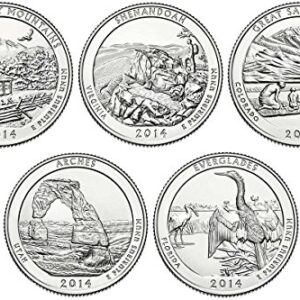 2014 P, D BU National Parks Quarters - 10 coin Set Uncirculated