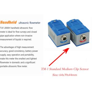 CNYST Ultrasonic Flow Meter Liquid Flowmeters with Medium Transducer TM-1 for Pipe Diameter DN50 to 700mm