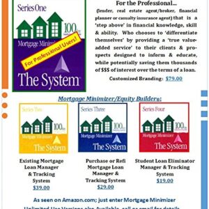 Mortgage Minimizer/Equity Builder: Existing Mortgage Loan Manager & Tracking System